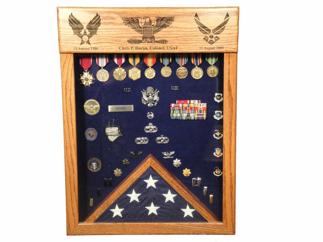 Laser Top Shadow Box - 3x5 Flag - Etsy