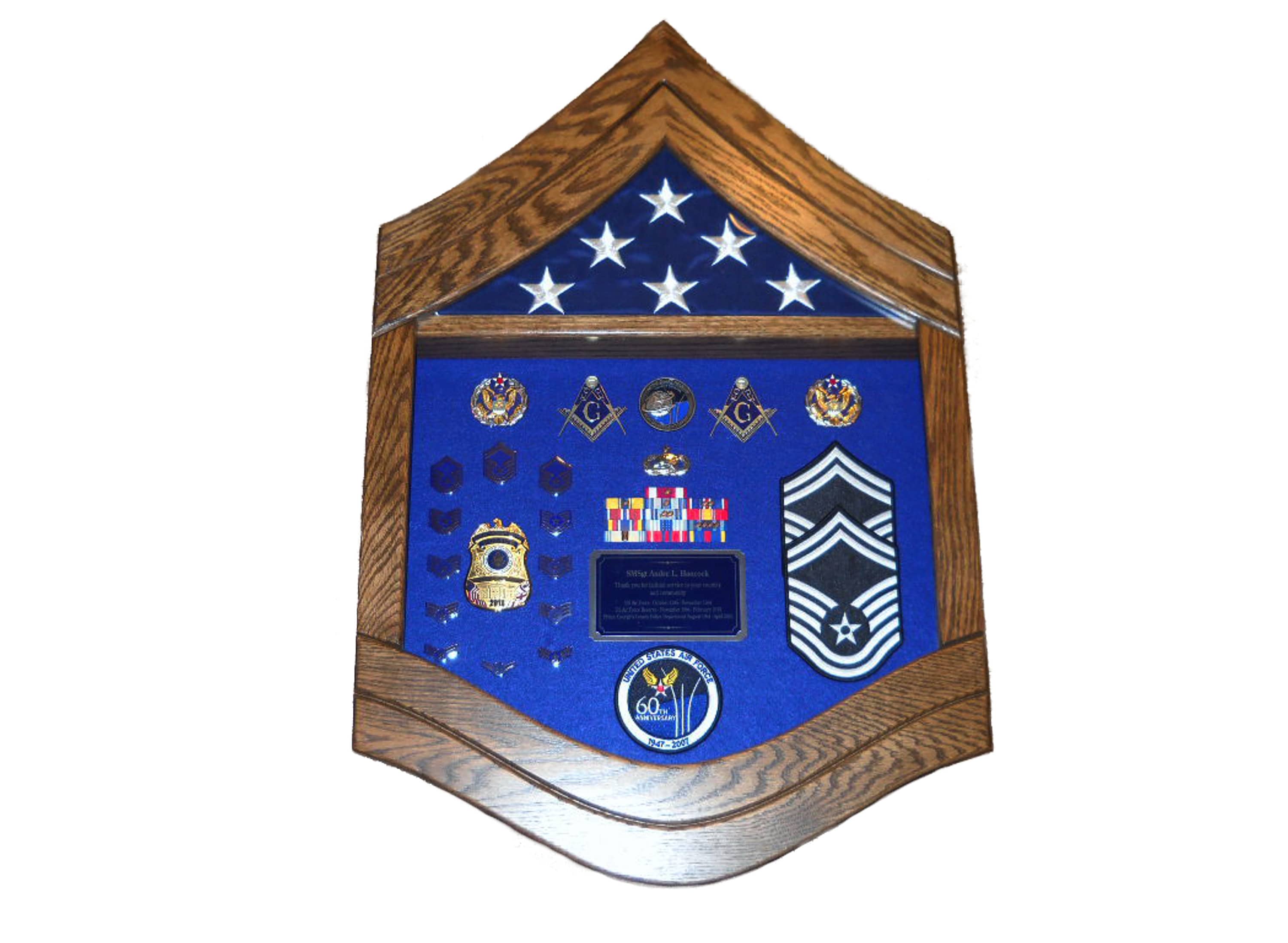 Air Force E8 Senior Master Sergeant Shadow Box 3x5 Flag - Etsy