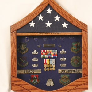 Air Force E7 Master Sergeant Shadow Box 3x5 Flag - Etsy
