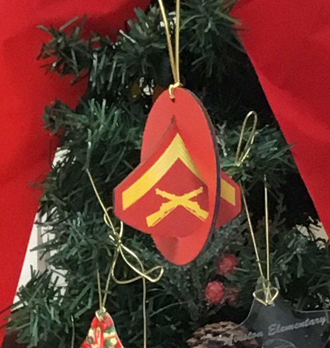 USMC E-3 Lance Corporal (lcpl) 3D Christmas Ornament - Etsy