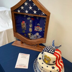 Air Force (E7) Master Sergeant Shadow Box - 3x5 Flag - Etsy