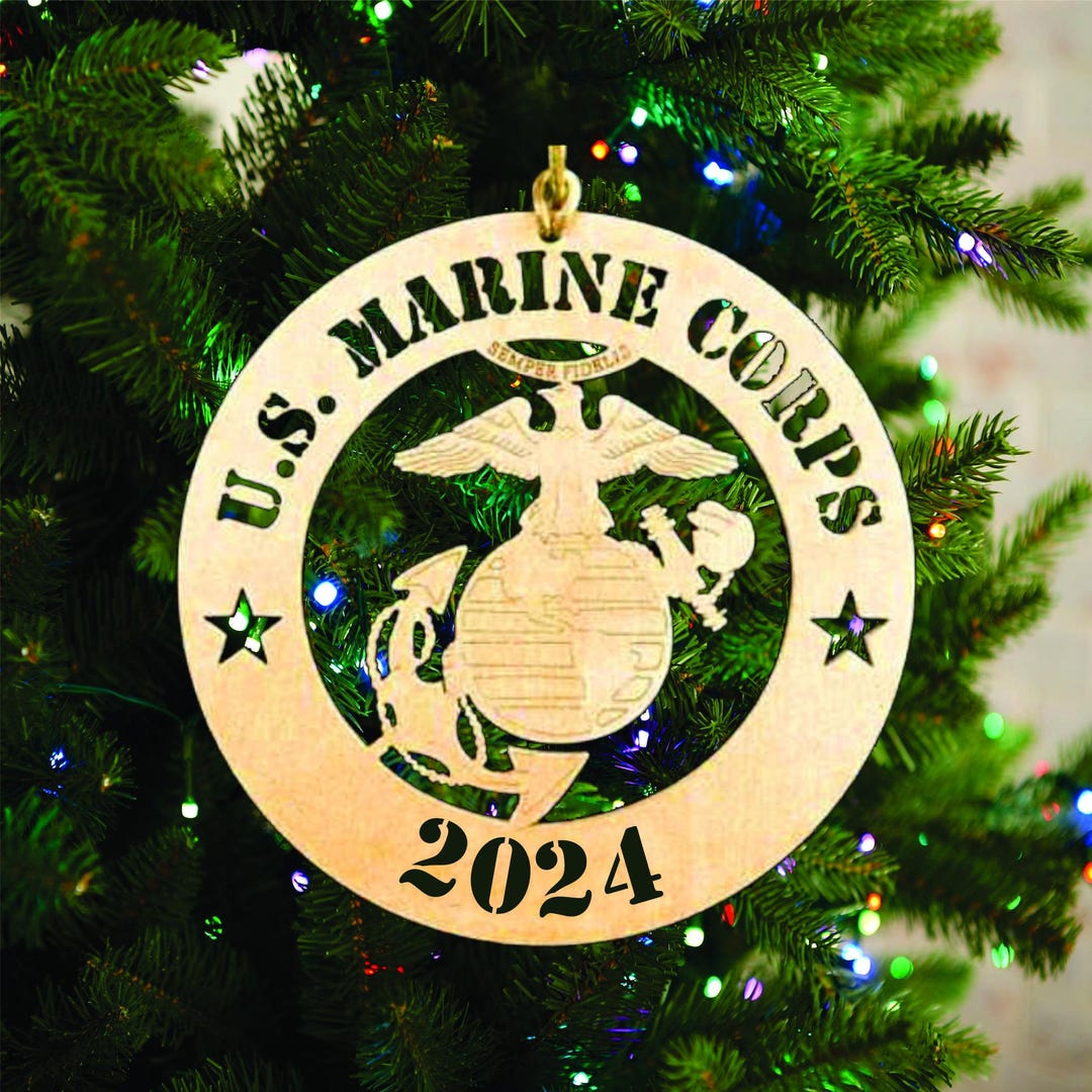 Marine Corps Christmas Ornament - Etsy