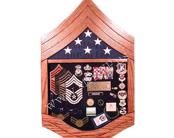 Air Force E7 Master Sergeant Shadow Box 3x5 Flag | Etsy