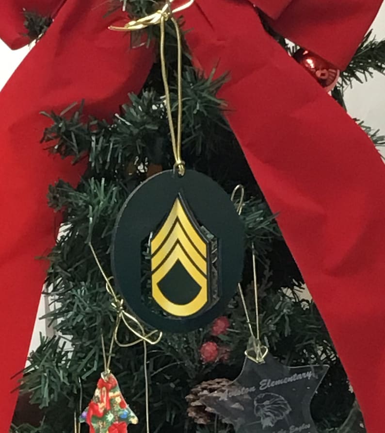 Army E-6 Staff Sergeant (SSG) 3D Christmas Ornament - Etsy