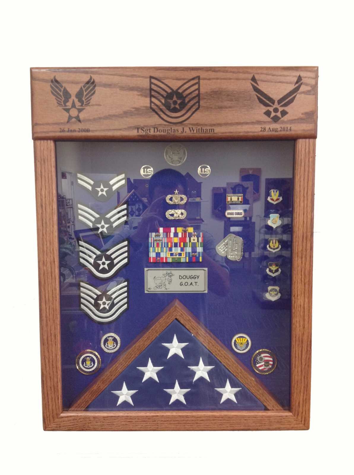 Laser Top Shadow Box 3x5 Flag - Etsy