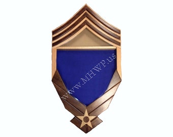 Air Force E7 Master Sergeant Shadow Box 3x5 Flag | Etsy