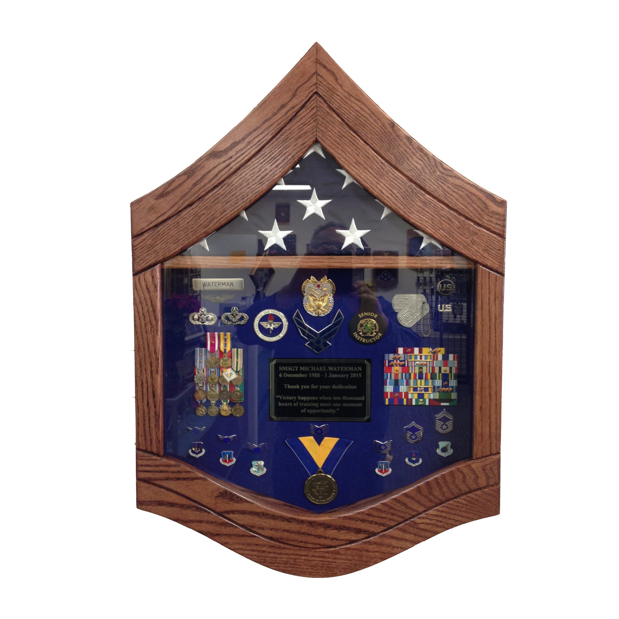 Air Force E8 Senior Master Sergeant Shadow Box 3x5 Flag - Etsy