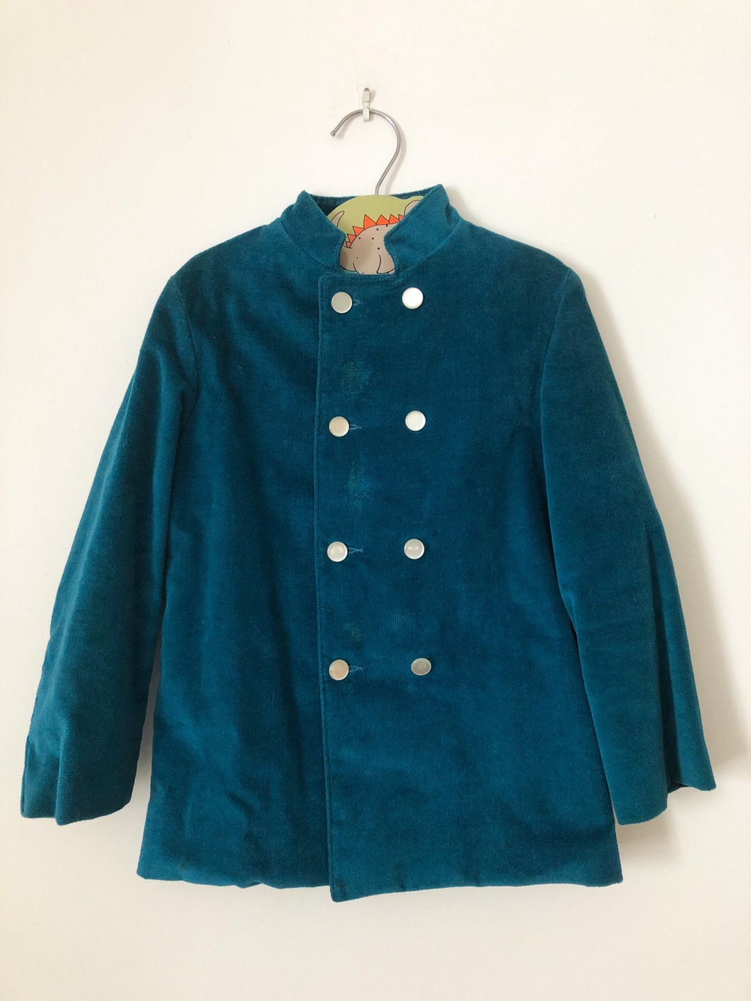 Vintage Teal Overcoat Jacket Shorts Set Boys Sz 4 5 - Etsy France