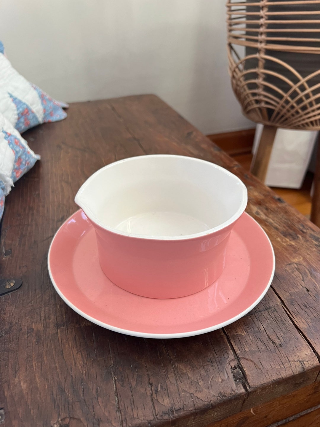 Vintage Mikasa Duplex Ben Seibel Pink Mid Century Gravy Boat MCM Serveware - Etsy