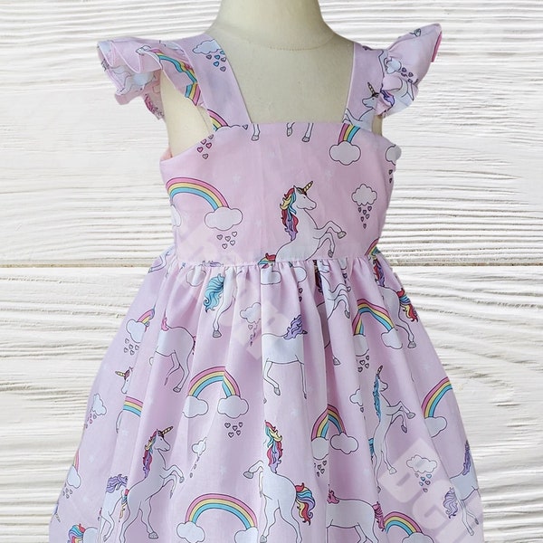 Girls Unicorn Dress - Etsy