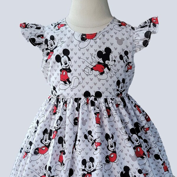 Mickey Mouse Dress - Etsy