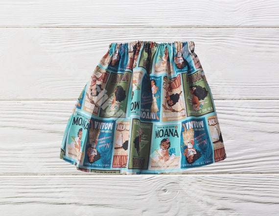 Moana Girls skirt, Girls Moana Birthday Skirt, Girls Skirts, Toddler Moana Skirt ,Girl skirt ...