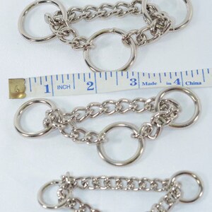 Half Check Chain Martingale Dog Collar Hardware Kit - Slides - Check ...