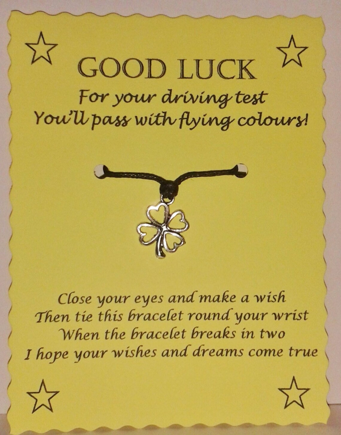 Driving Test Good Luck Wish Bracelet Gift Etsy driving-test-good-luck-wish-bracelet-gift-etsy