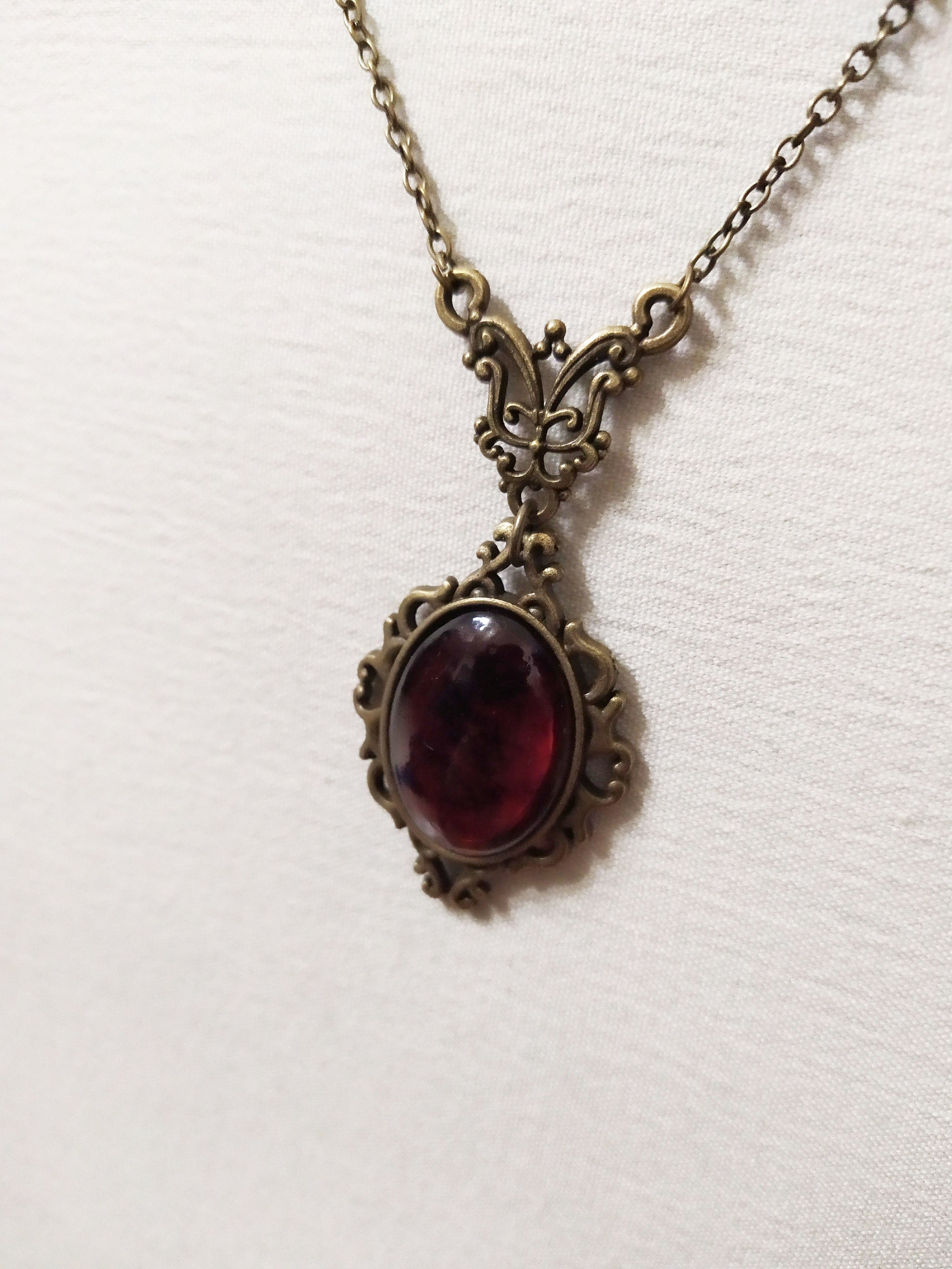 Victorian Necklace, Victorian Pendant, Victorian Jewelry, Bronze ...