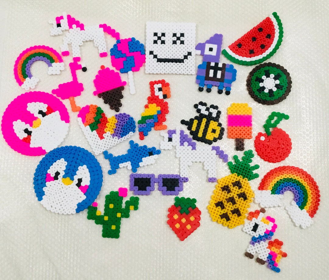 Perler Beads Magnets or Key Chains - Etsy
