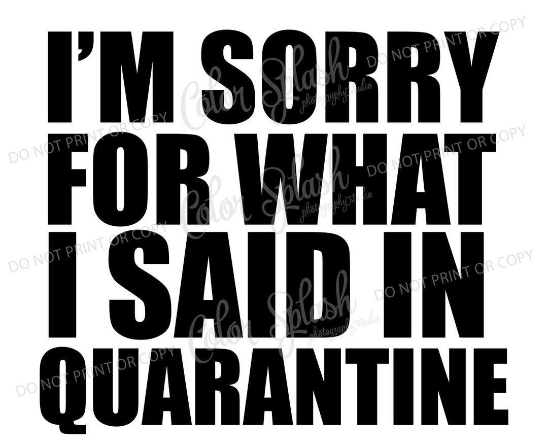Quarantine Svg, Dxf, Png, Eps Cutting File, Silhouette Cameo, Cuttable ...