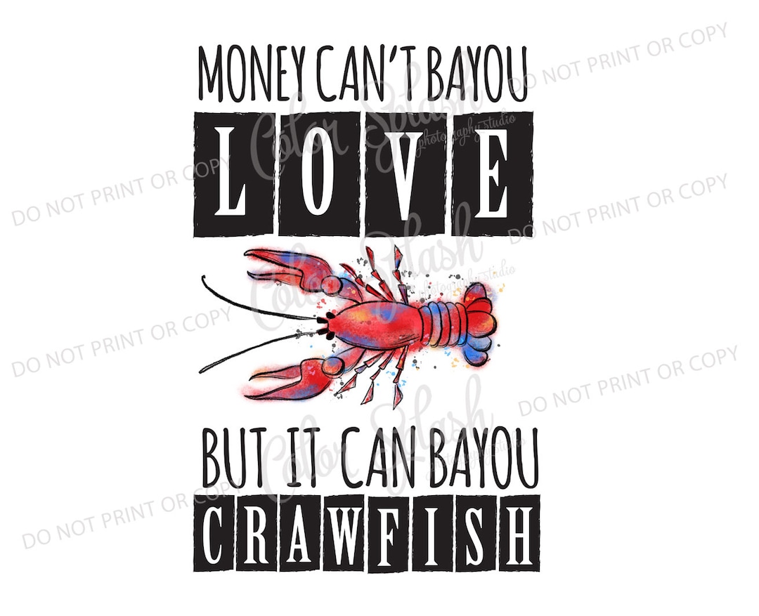 Crawfish, Bayou Clipart, High Resolution Png, Sublimation, Instant ...