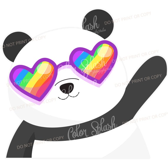 Pride Panda Rainbow Panda Svg Png Sublimation Download - Etsy