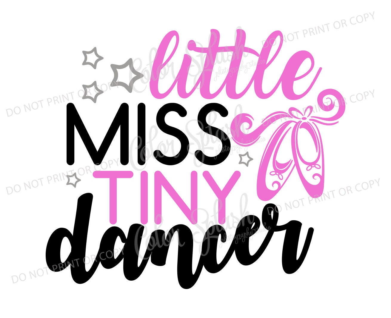 Little Miss Tiny Dancer Svg, Dxf, Png, Eps Cutting File, Silhouette ...