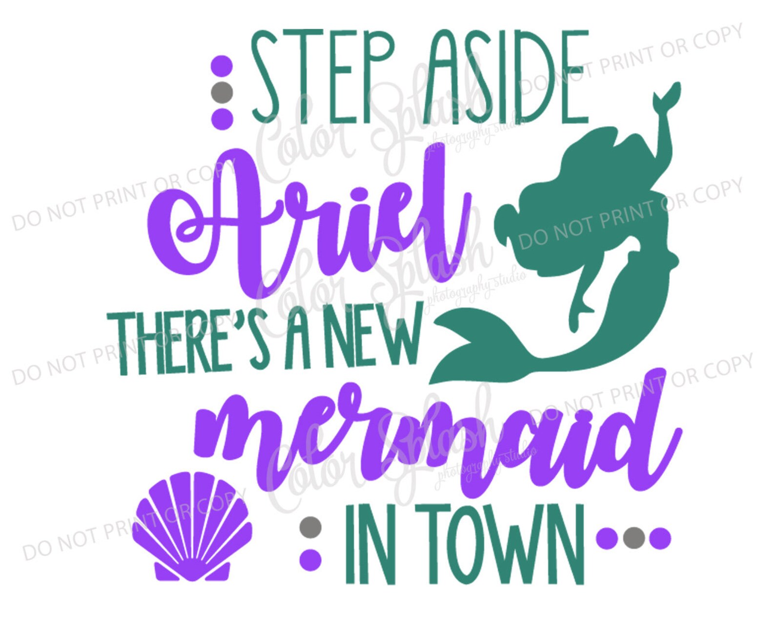 Mermaid Princess Svg Png Eps Dxf Cut File Cricut File - Etsy