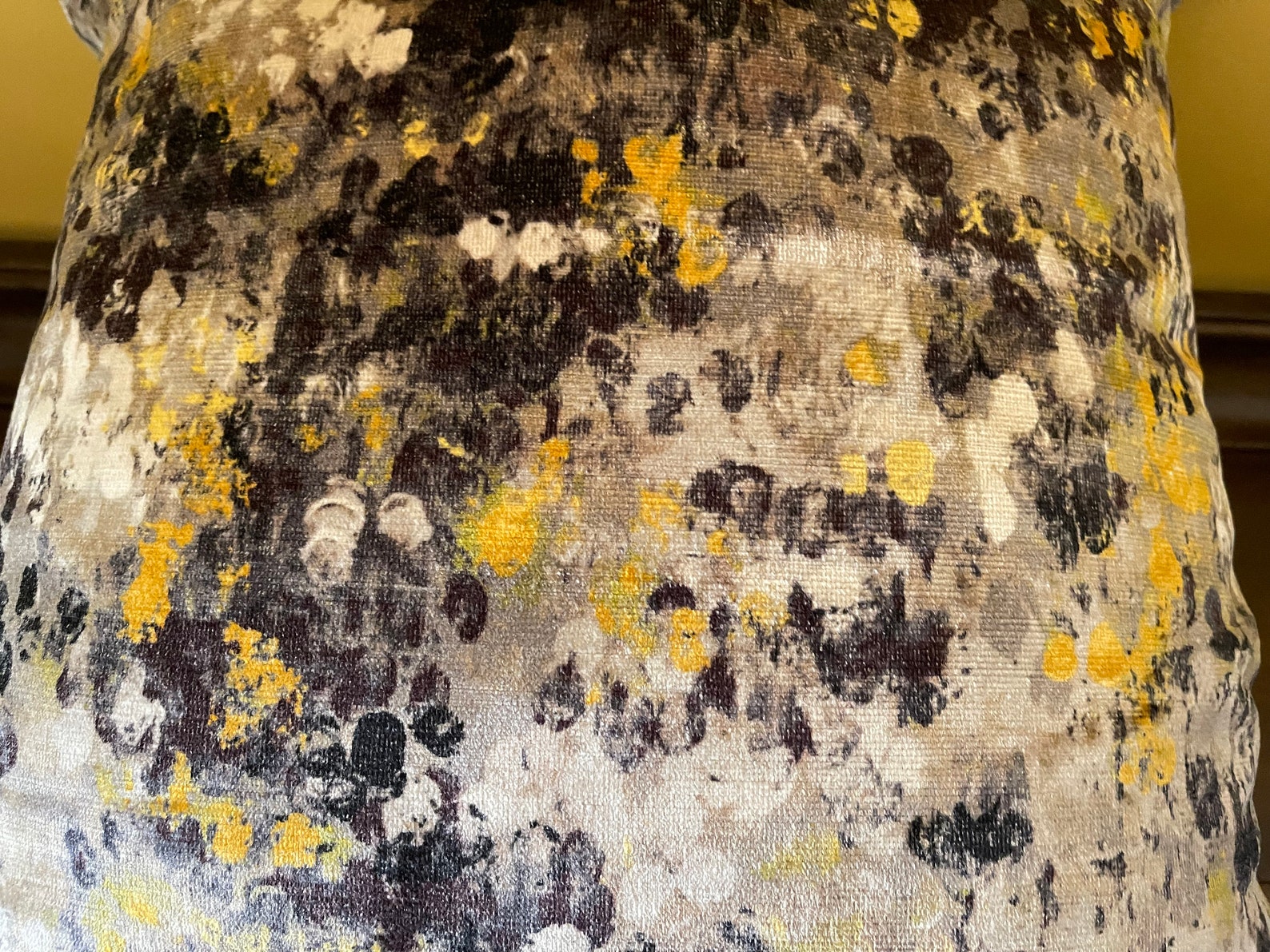 Kravet Couture Paintedvelvet Grey Painted Velvet Grey Black Yellow ...