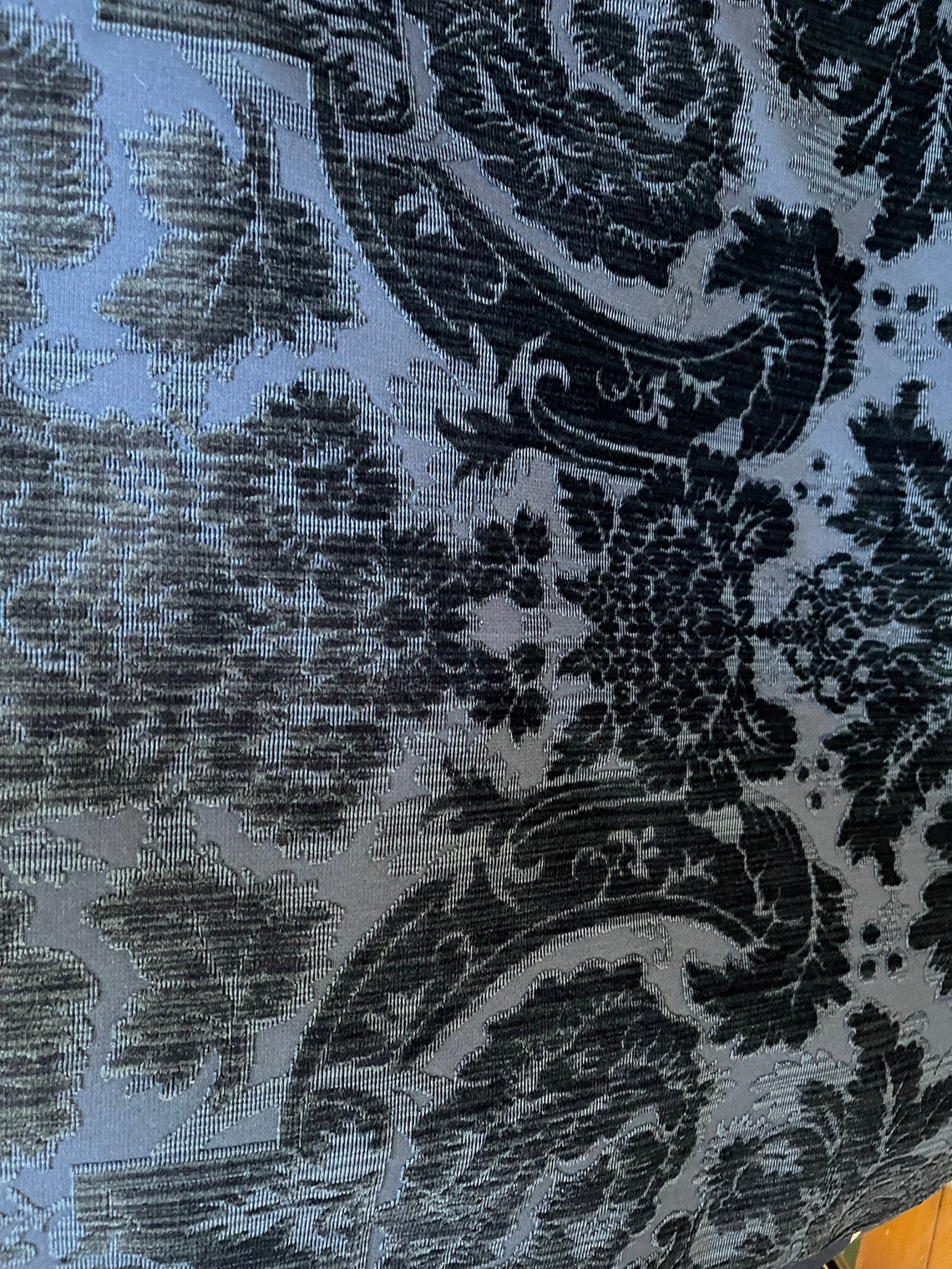 Ralph Lauren GRANTHAM VELVET Damask Navy Belgian Cut Strie - Etsy