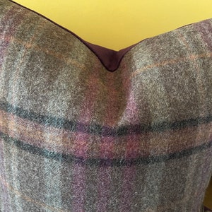Ralph Lauren Galloway Shetland Plaid Hazel 100% UK Wool Tartan Pillow ...