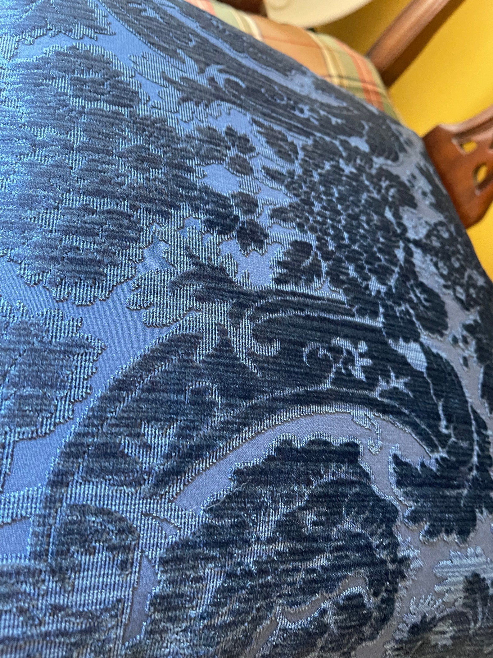 Ralph Lauren GRANTHAM VELVET Damask Navy Belgian Cut Strie - Etsy