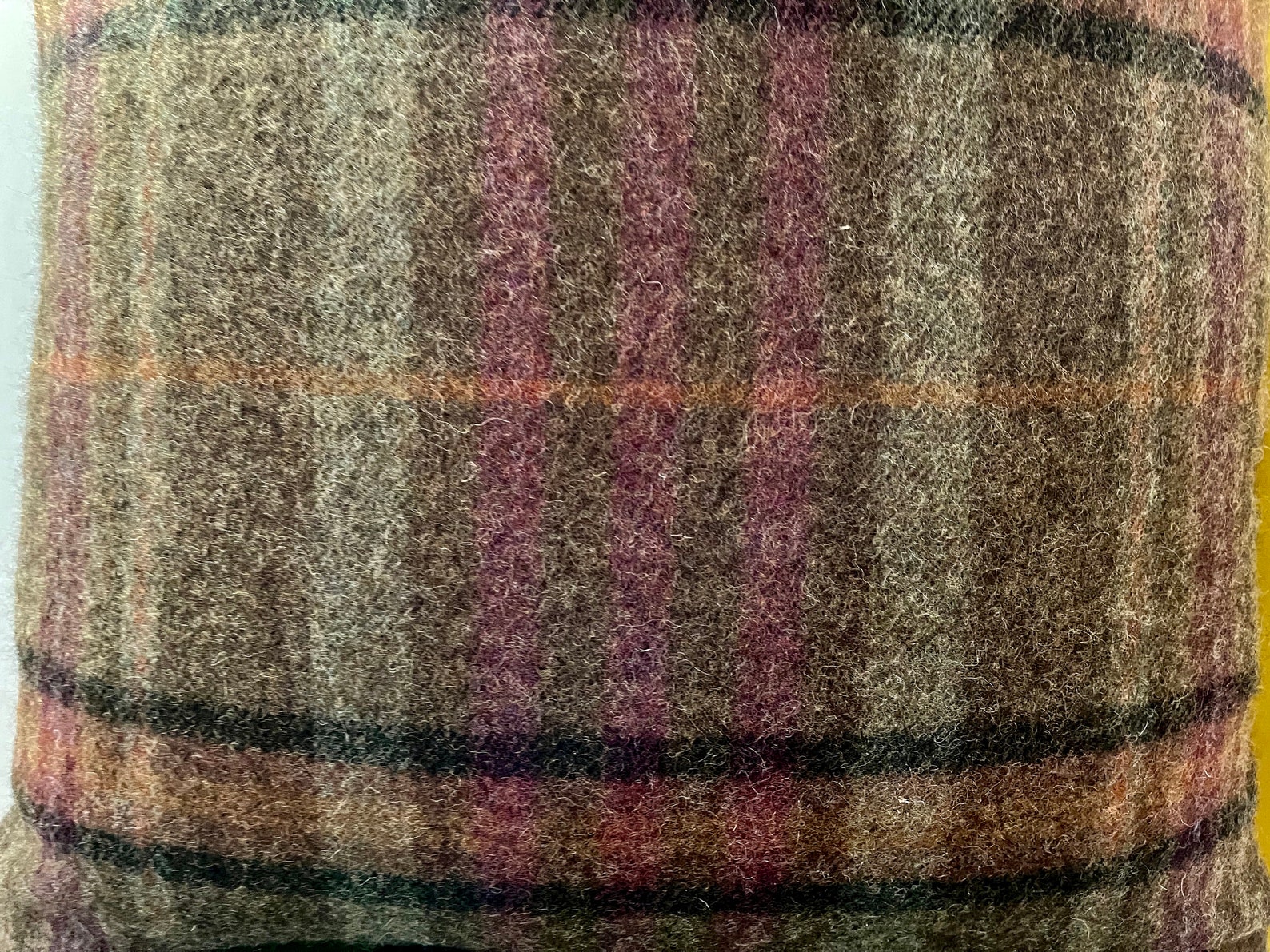 Ralph Lauren Galloway Shetland Plaid Hazel 100% UK Wool Tartan Pillow ...