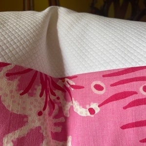 Lilly Pulitzer Lee Jofa Bimini Hibiscus Pinks and Oranges Custom Pillow ...