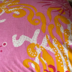 Lilly Pulitzer Lee Jofa Bimini Hibiscus Pinks and Oranges Custom Pillow ...