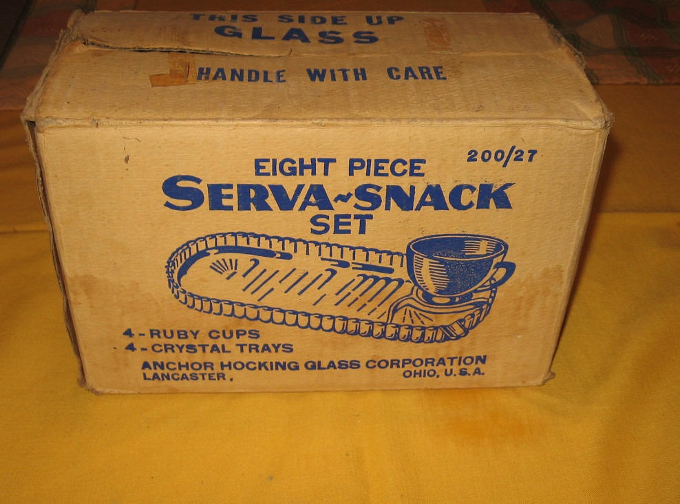 8 Piece Serva-snack Set by Anchor Hocking - Etsy