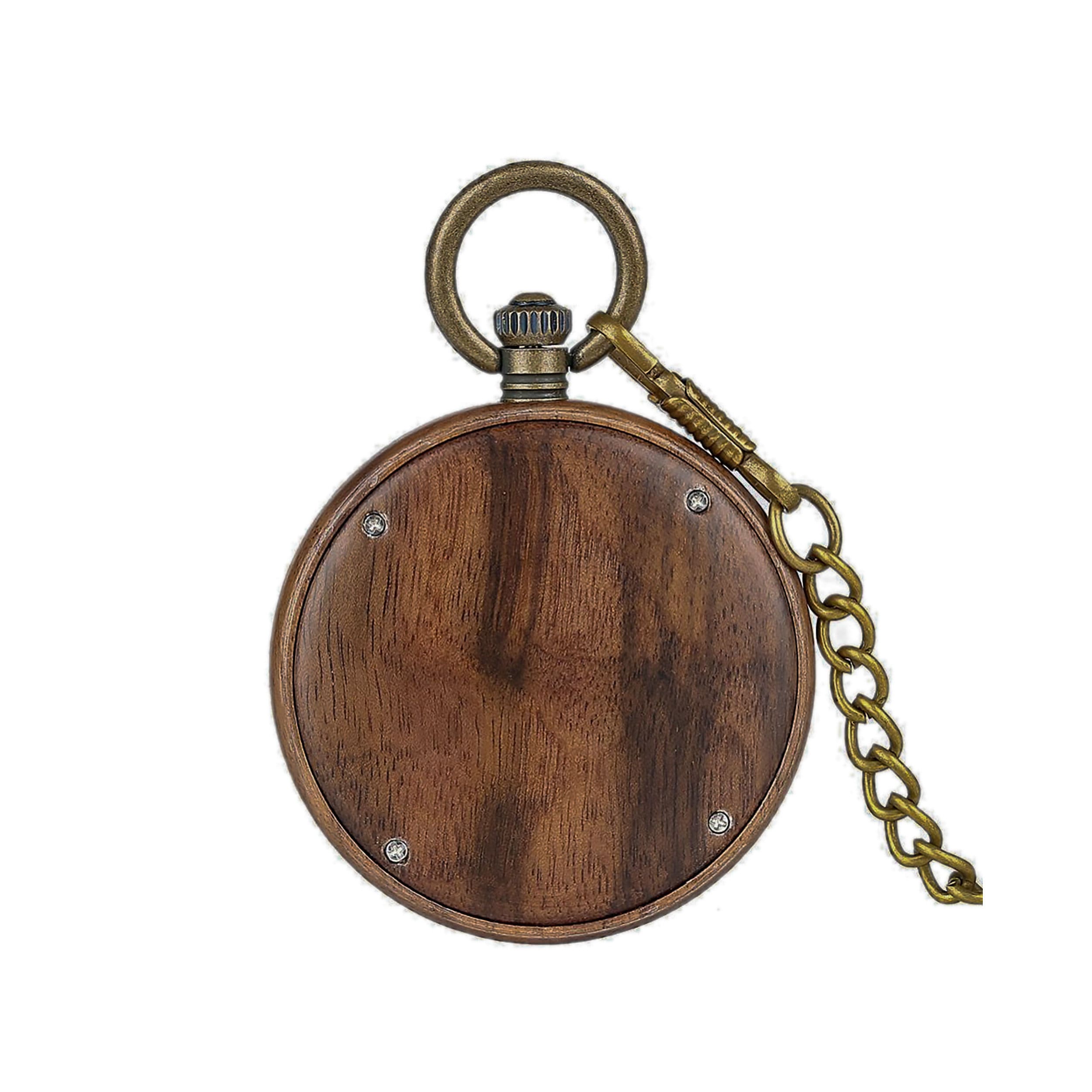 Engraved Wooden Pocket Watch: Personalized Eco-friendly Timepiece - Etsy