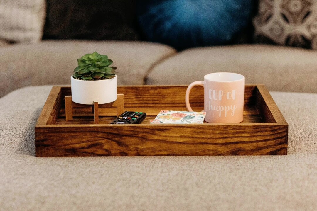 Mowoodwork Wood Rustic Wood Tray for Home or Office. This - Etsy