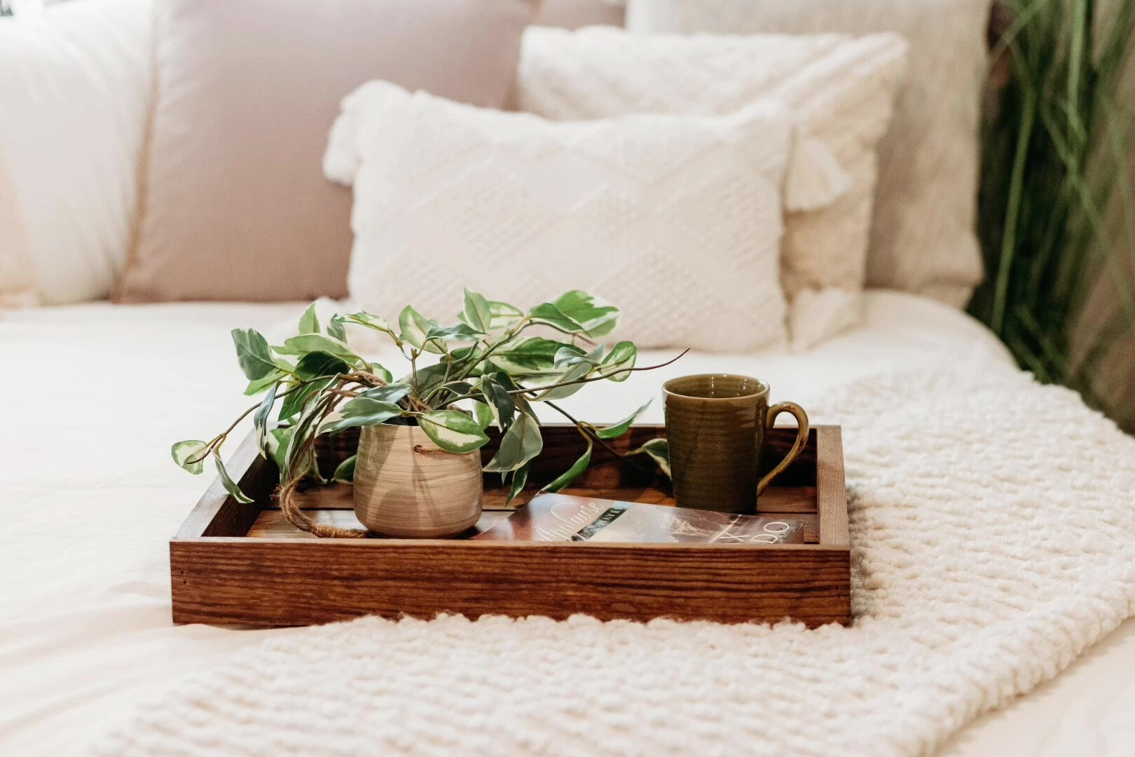 Mowoodwork Wood Rustic Wood Tray for Home or Office. This - Etsy