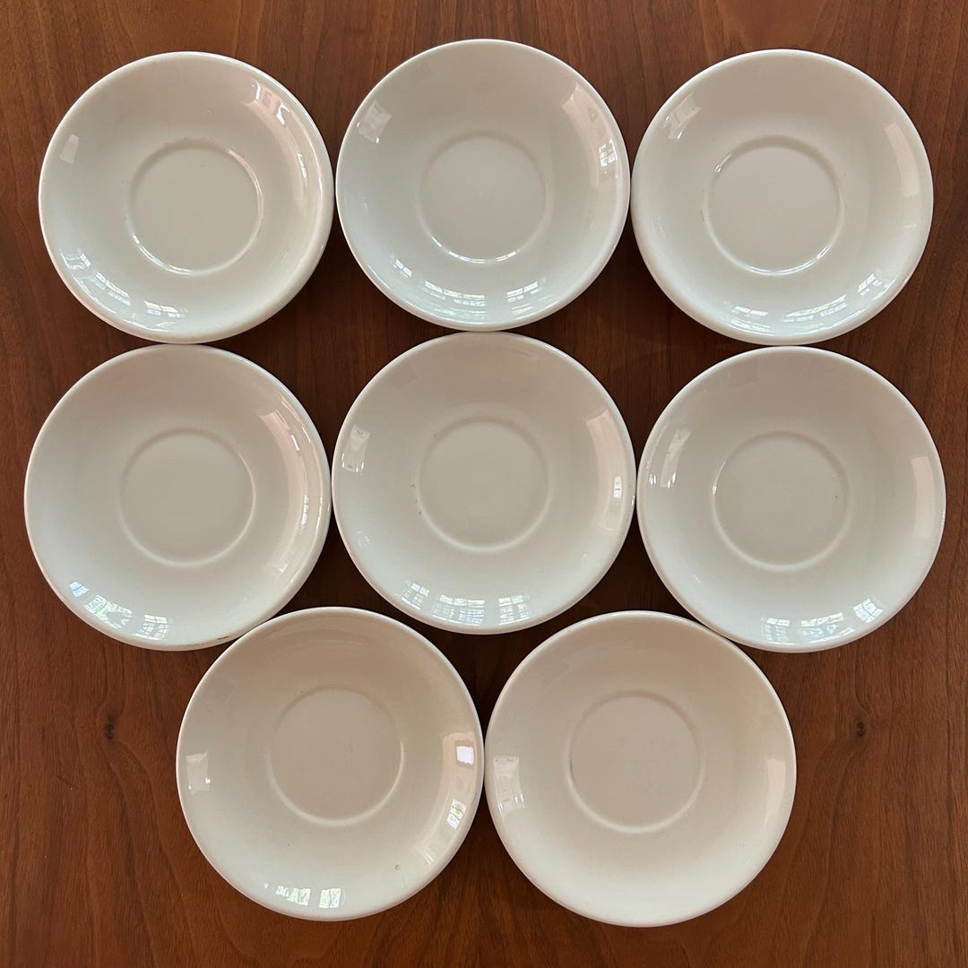 1940s USQMC US WWII Military Original Mess Hall Stoneware Plates White ...