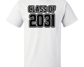 Graduation Class of Personalized T-shirt, Class of 2031, Graduation T ...