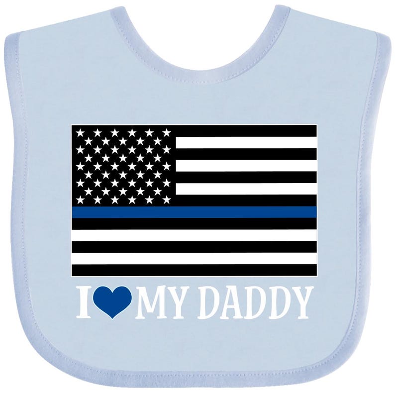 Police Officer Daddy Law Enforcement Baby Bib by Inktastic - Etsy