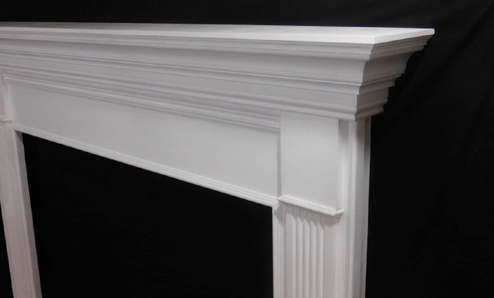 Wood Fireplace Mantel Surround - Custom Built to Any Size - Solid ...