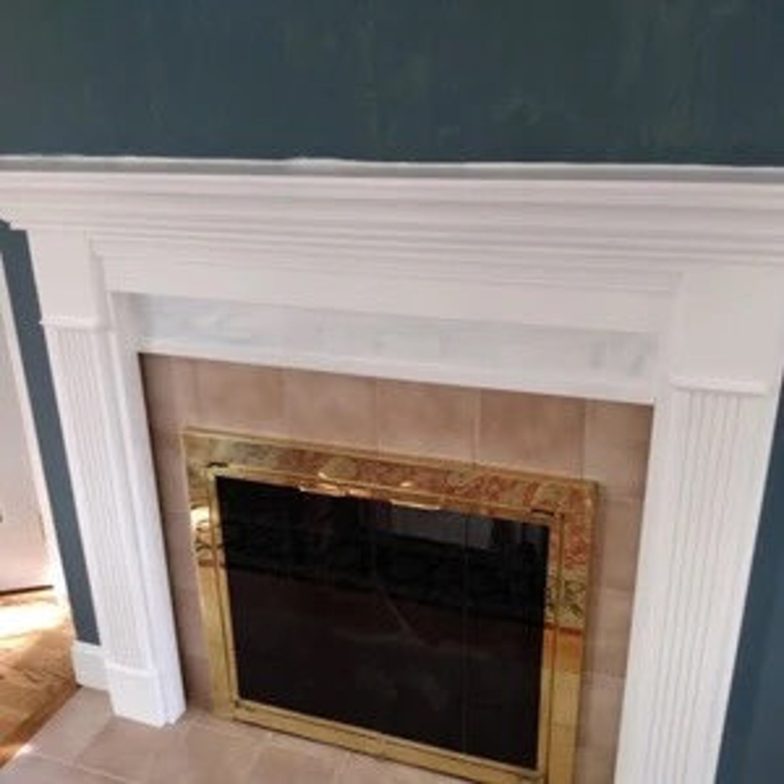 Fireplace Mantel Surround - Custom Built to Any Size - Solid Hardwood ...