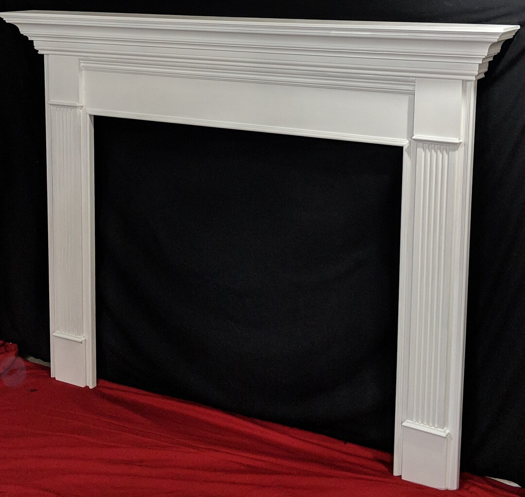 Wood Fireplace Mantel Surround Custom Built to Any Size - Etsy