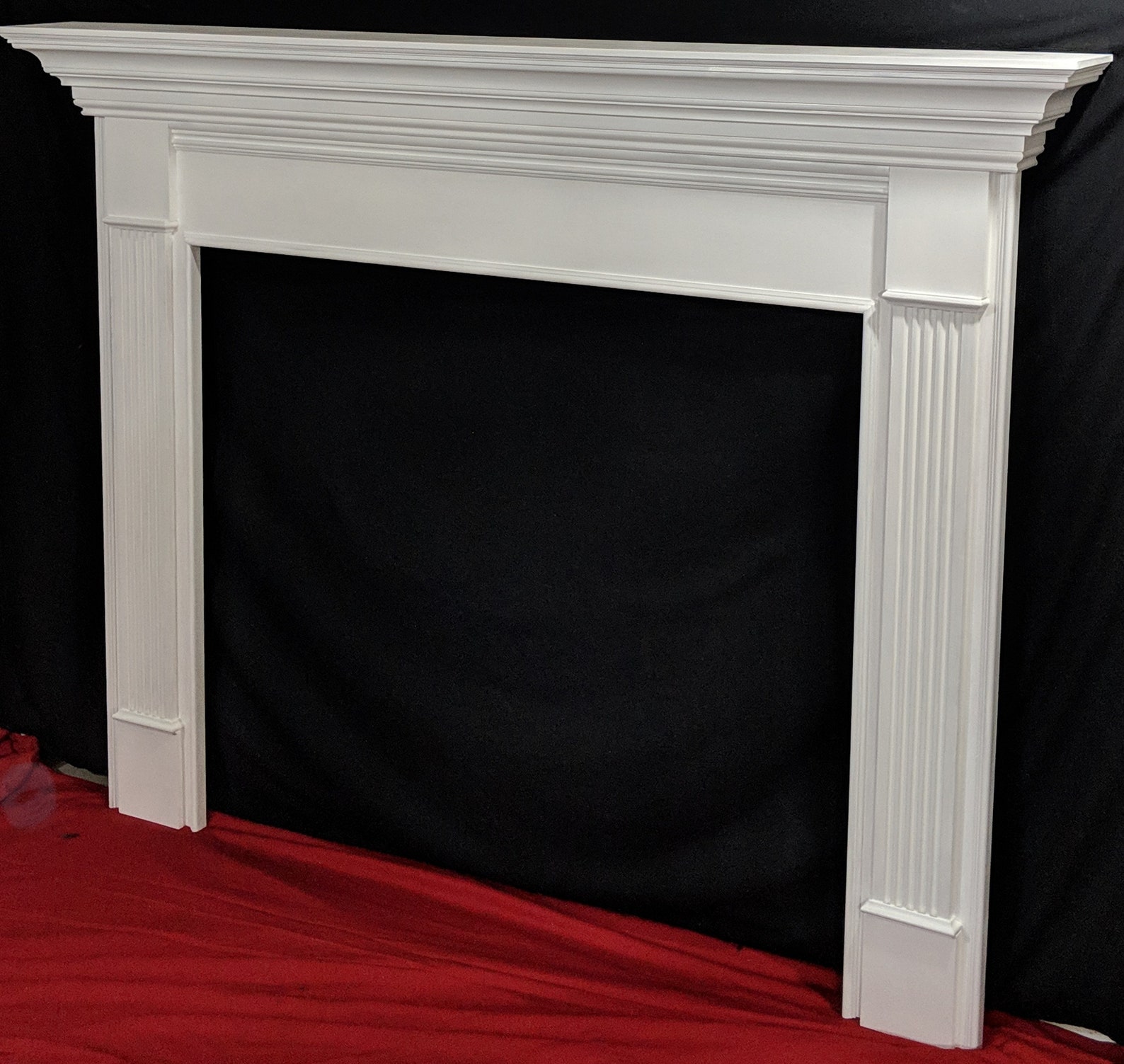 Wood Fireplace Mantel Surround - Custom Built to Any Size - Solid ...