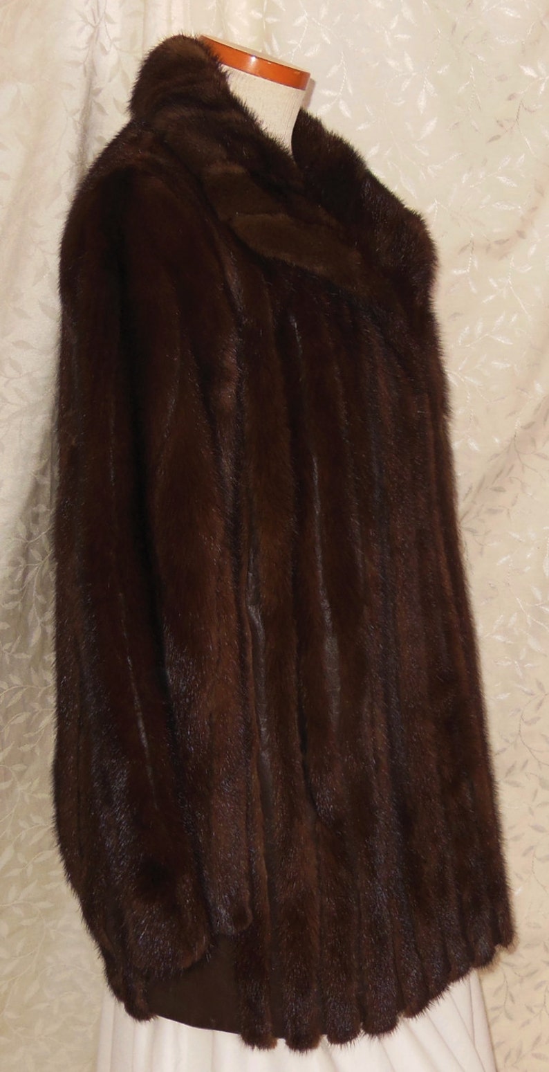 Genuine MINK fur Coat jacket | Etsy