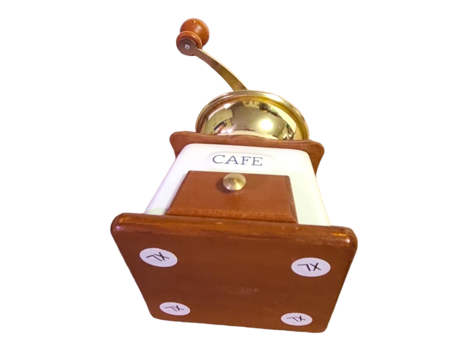 Vintage Blue Delft Style Café Coffee Mill Grinder Porcelain, Wood ...