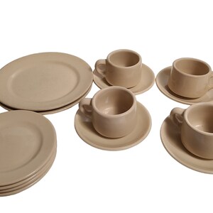 Vintage 14 Piece Tan Restaurant Ware Dinnerware Set TEPCO USA ...