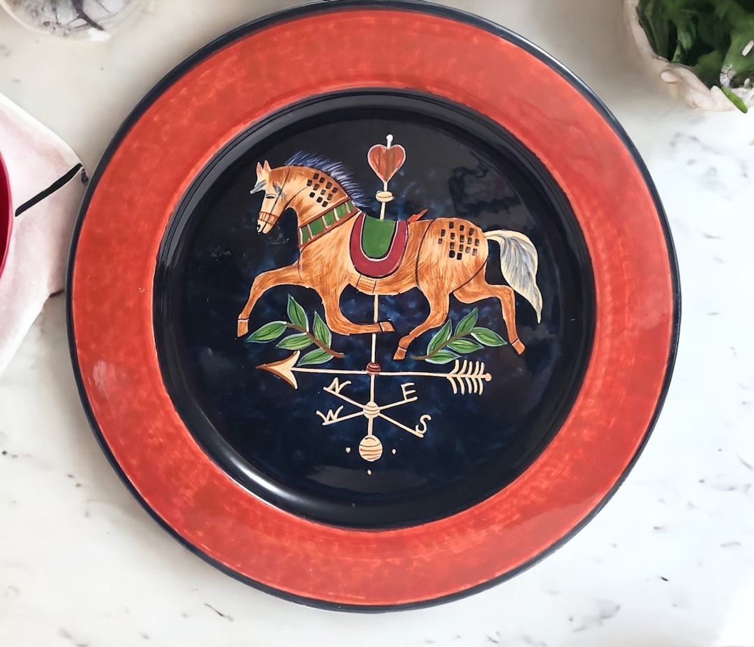 Vintage Susan Winget JC Penney Home HERITAGE 13" Chop Plate Platter ...