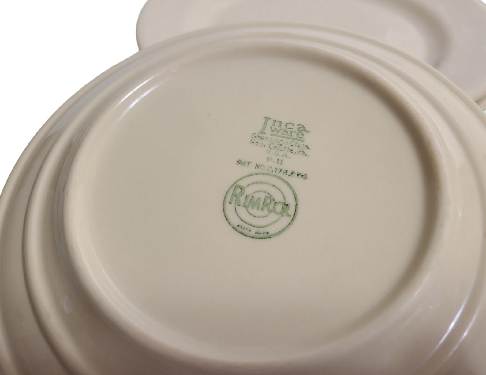 Set of 7 Vintage Shenango China Restaurant Ware Incaware RIMROL Tan 9 ...