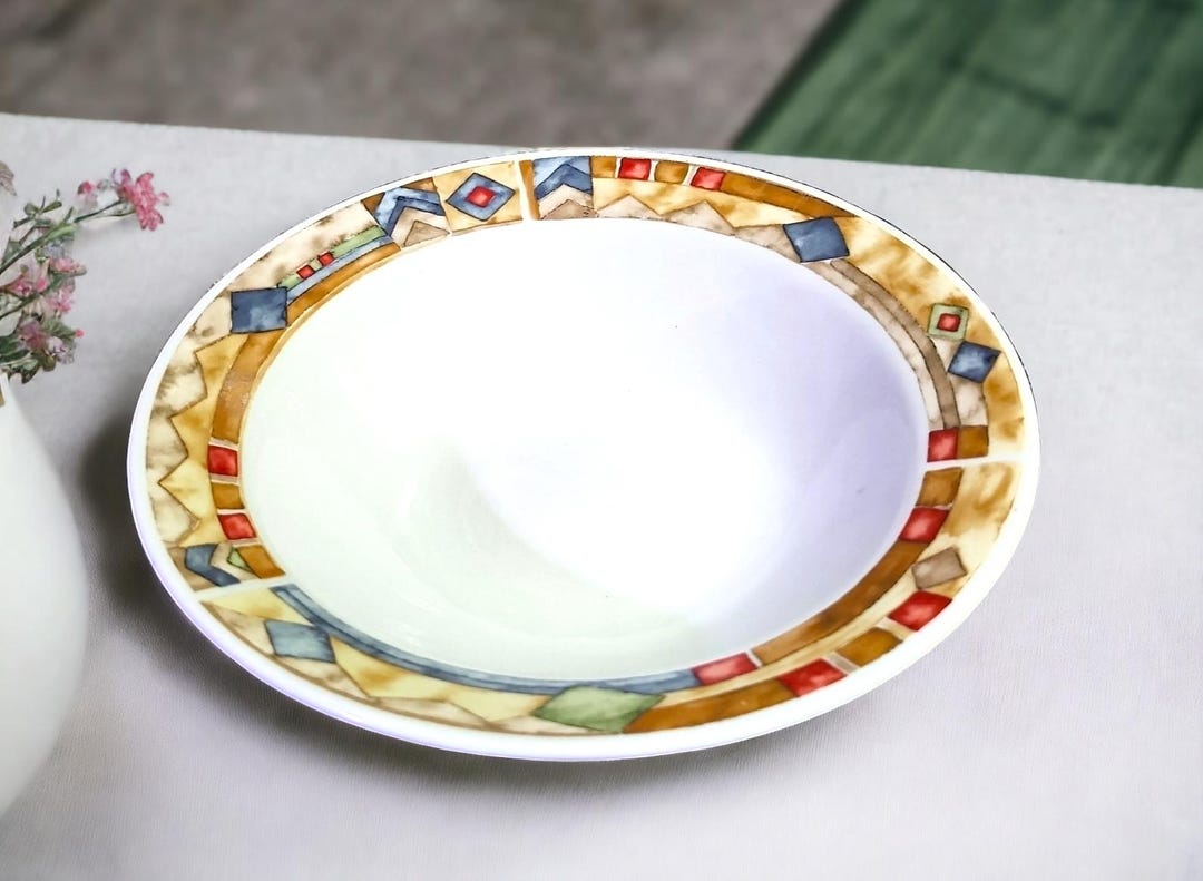 Vintage Sakura Majesticware BELLA Stoneware 9.5" Rimmed Vegetable ...