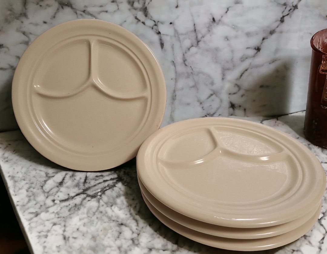 Set of 4 Vintage Shenango Restaurant Ware Incaware Inca Ware Tan 9.75 ...